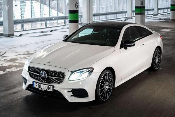 Balts Mercedes-Benz E 400 2017 Viļņa, ar dzinēja tilpumu 3.00 L un nobraukumu 150 tūkst. km par 29500 €, foto 1 vietnē AUTOMOTO.COM.LV