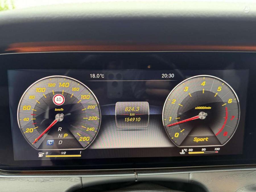 White Mercedes-Benz E 400 2017 in Kaunas, with an engine capacity of 3.00 L and mileage of 155 thousand km for 31000 €, photo 14 on AUTOMOTO.COM.LV