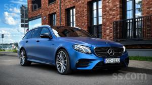 Zils Mercedes-Benz e-43-amg 2017 Rīga, ar dzinēja tilpumu 3.00 L un nobraukumu 215 tūkst. km par 34500 €, foto  vietnē AUTOMOTO.COM.LV