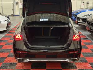 Black Mercedes-Benz E 450 2025 in Vilnius, with an engine capacity of 2.99 L and mileage of 7 thousand km for 62999 €, photo 38 on AUTOMOTO.COM.LV