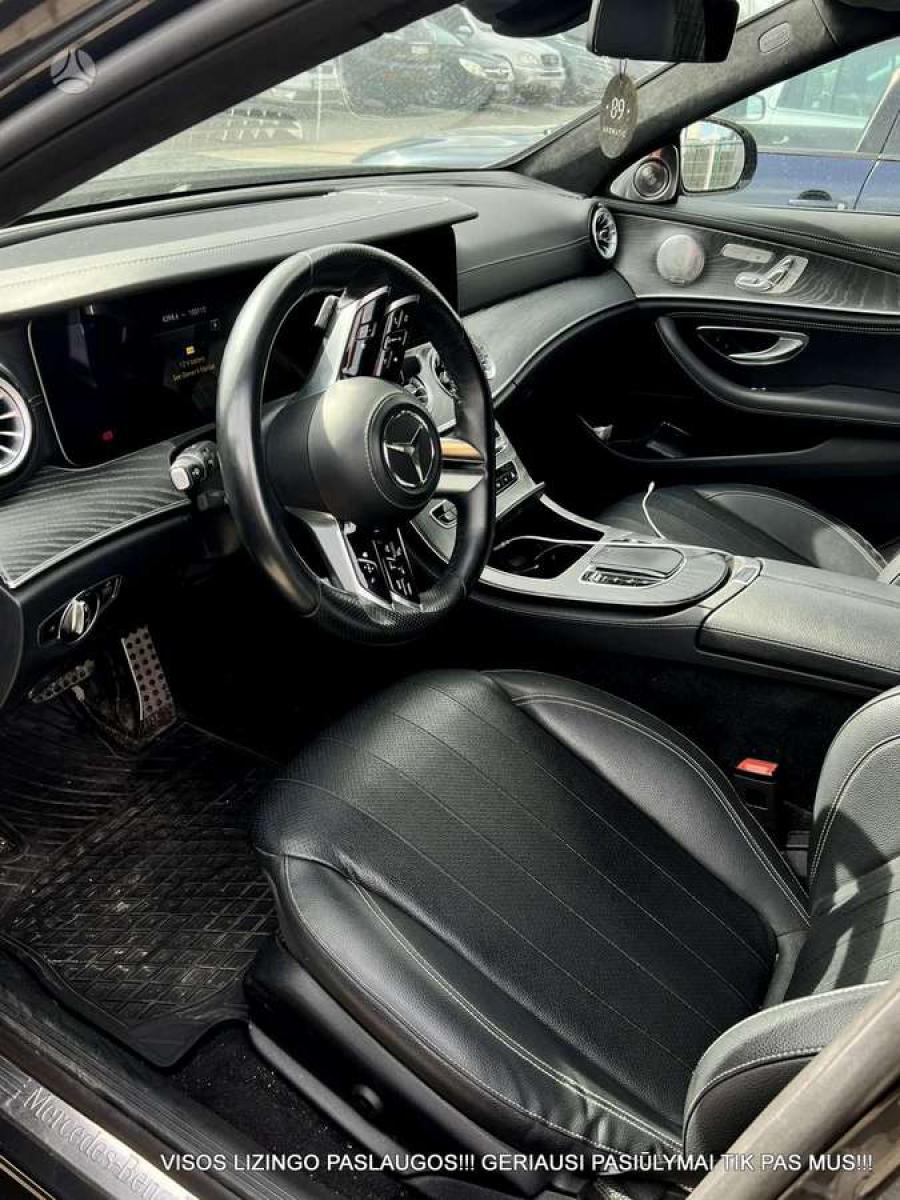 Grey Mercedes-Benz E 450 2021 in Kretinga, with an engine capacity of 3.00 L and mileage of 103 thousand km for 22999 €, photo 12 on AUTOMOTO.COM.LV