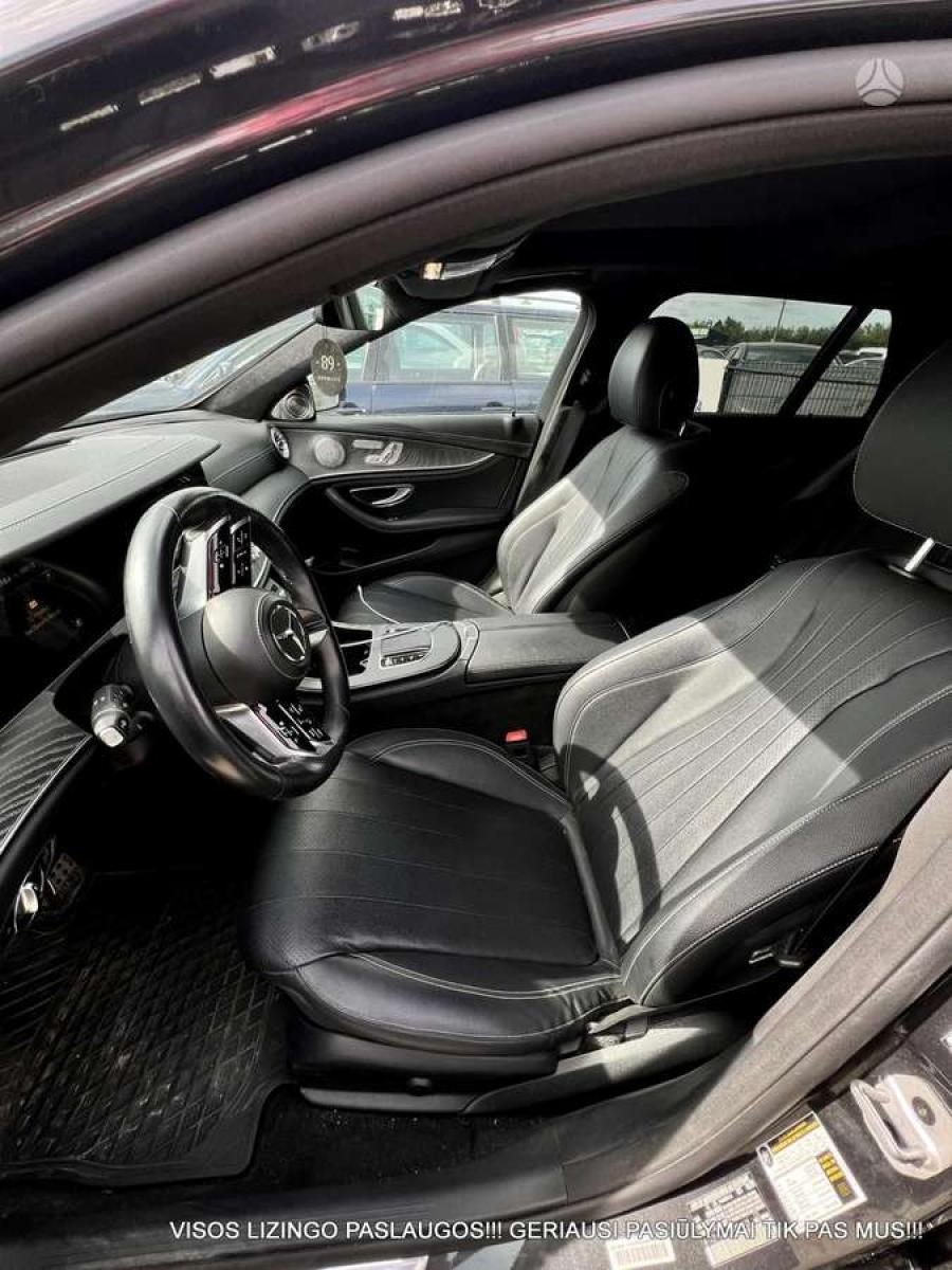 Grey Mercedes-Benz E 450 2021 in Kretinga, with an engine capacity of 3.00 L and mileage of 103 thousand km for 22999 €, photo 13 on AUTOMOTO.COM.LV