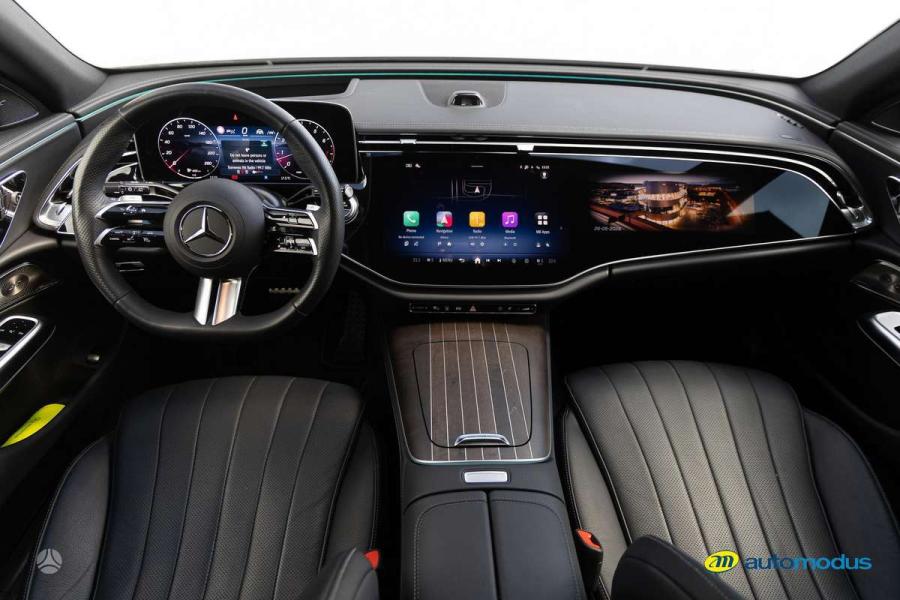Grey Mercedes-Benz E 450 2024 in Vilnius, with an engine capacity of 3.00 L and mileage of 35 thousand km for 74990 €, photo 6 on AUTOMOTO.COM.LV