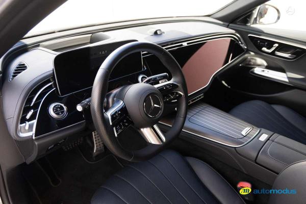Grey Mercedes-Benz E 450 2024 in Vilnius, with an engine capacity of 3.00 L and mileage of 35 thousand km for 74990 €, photo 6 on AUTOMOTO.COM.LV