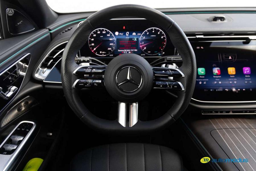 Grey Mercedes-Benz E 450 2024 in Vilnius, with an engine capacity of 3.00 L and mileage of 35 thousand km for 74990 €, photo 10 on AUTOMOTO.COM.LV