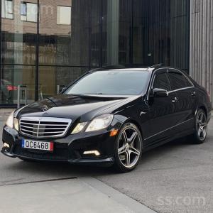 Black Mercedes-Benz e-500 2011 in Riga, with an engine capacity of 5.00 L and mileage of 232 thousand km for 9350 €, photo  on AUTOMOTO.COM.LV