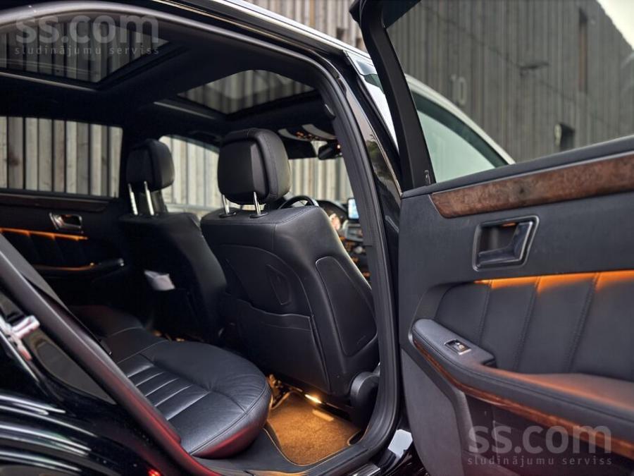 Black Mercedes-Benz e-500 2011 in Riga, with an engine capacity of 5.00 L and mileage of 232 thousand km for 9350 €, photo 14 on AUTOMOTO.COM.LV