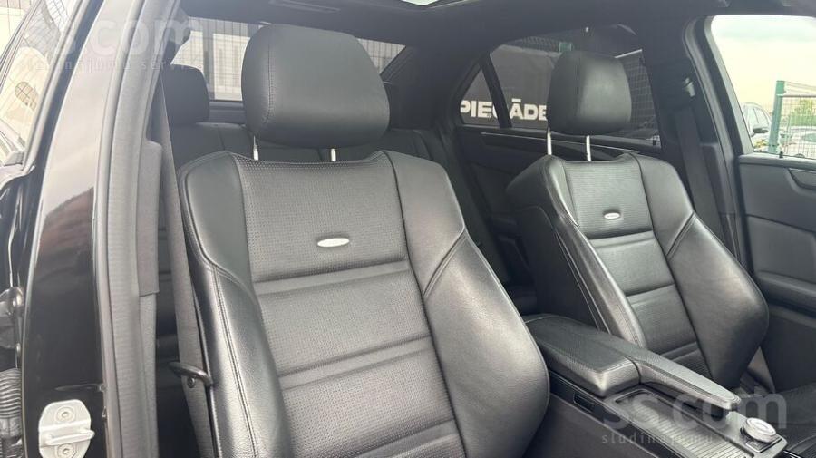 Black Mercedes-Benz E 63 AMG 2012 in Liepaja, with an engine capacity of 5.50 L and mileage of 83 thousand km for 32500 €, photo 30 on AUTOMOTO.COM.LV