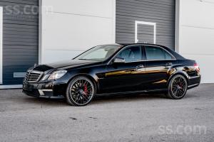 Black Mercedes-Benz E 63 AMG 2013 in Tallinn, with an engine capacity of 5.50 L and mileage of 135 thousand km for 29500 €, photo 3 on AUTOMOTO.COM.LV
