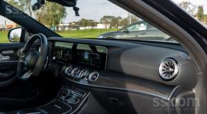 Black Mercedes-Benz E 63 AMG 2021 in Riga, with an engine capacity of 4.00 L and mileage of 76 thousand km for 74000 €, photo 10 on AUTOMOTO.COM.LV