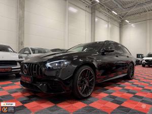Black Mercedes-Benz E 63 AMG 2022 in Vilnius, with an engine capacity of 3.98 L and mileage of 19 thousand km for 84990 €, photo  on AUTOMOTO.COM.LV