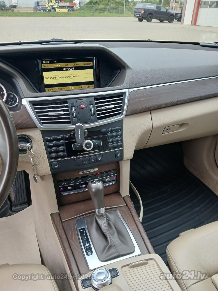 Beige Mercedes-Benz E-Class 2011 in Tallinn, with an engine capacity of 2.10 L and mileage of 250 thousand km for 9999 €, photo 17 on AUTOMOTO.COM.LV