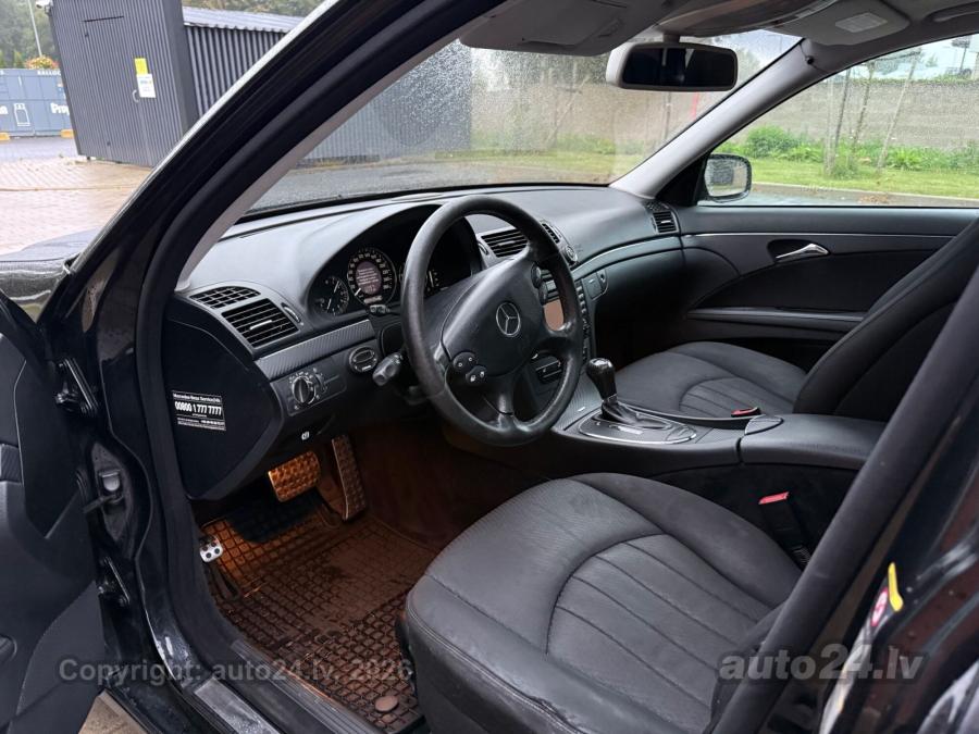 Black Mercedes-Benz E-Class 2006 in Tallinn, with an engine capacity of 2.10 L and mileage of 325 thousand km for 2999 €, photo 11 on AUTOMOTO.COM.LV