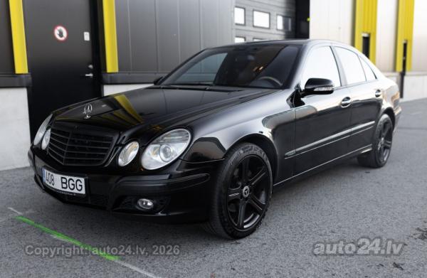 Black Mercedes-Benz E-Class 2007 in Tallinn, with an engine capacity of 3.00 L and mileage of 0 thousand km for 4999 €, photo 4 on AUTOMOTO.COM.LV