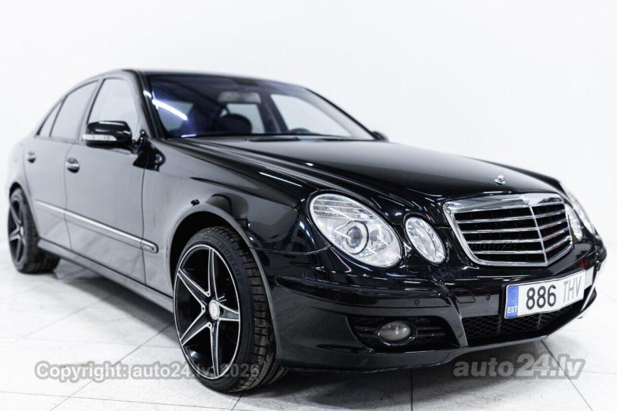 Black Mercedes-Benz E-Class 2008 in Tallinn, with an engine capacity of 3.00 L and mileage of 404 thousand km for 3999 €, photo 1 on AUTOMOTO.COM.LV
