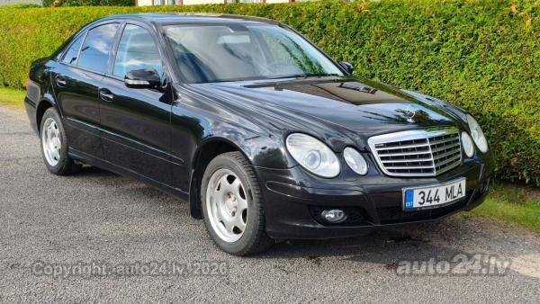 Black Mercedes-Benz E-Class 2008 in Tallinn, with an engine capacity of 1.80 L and mileage of 228 thousand km for 4999 €, photo 6 on AUTOMOTO.COM.LV