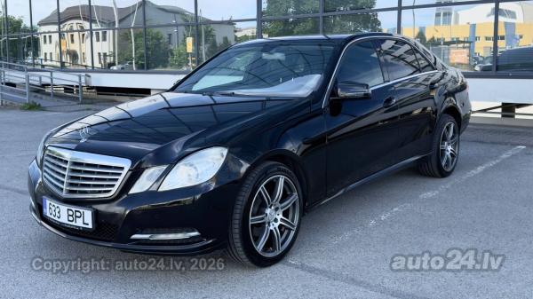 Black Mercedes-Benz E-Class 2009 in Tallinn, with an engine capacity of 2.10 L and mileage of 296 thousand km for 6499 €, photo 2 on AUTOMOTO.COM.LV