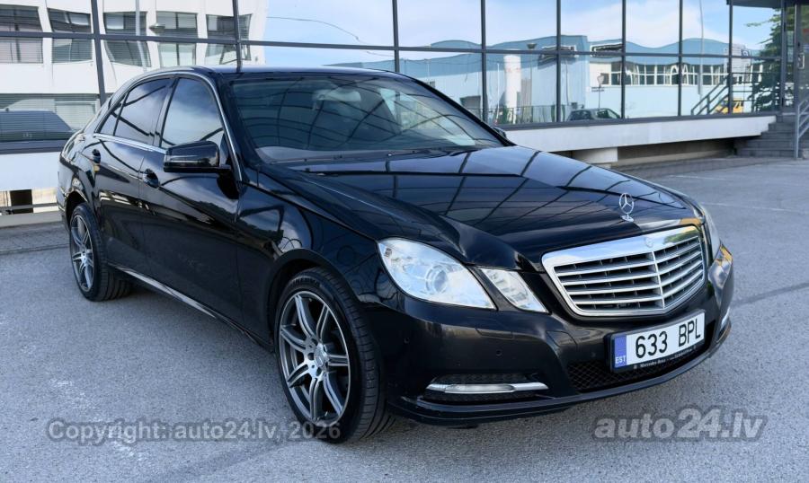 Black Mercedes-Benz E-Class 2009 in Tallinn, with an engine capacity of 2.10 L and mileage of 296 thousand km for 6499 €, photo 4 on AUTOMOTO.COM.LV