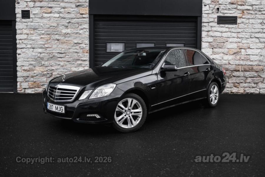 Black Mercedes-Benz E-Class 2010 in Tallinn, with an engine capacity of 3.00 L and mileage of 338 thousand km for 7800 €, photo 3 on AUTOMOTO.COM.LV