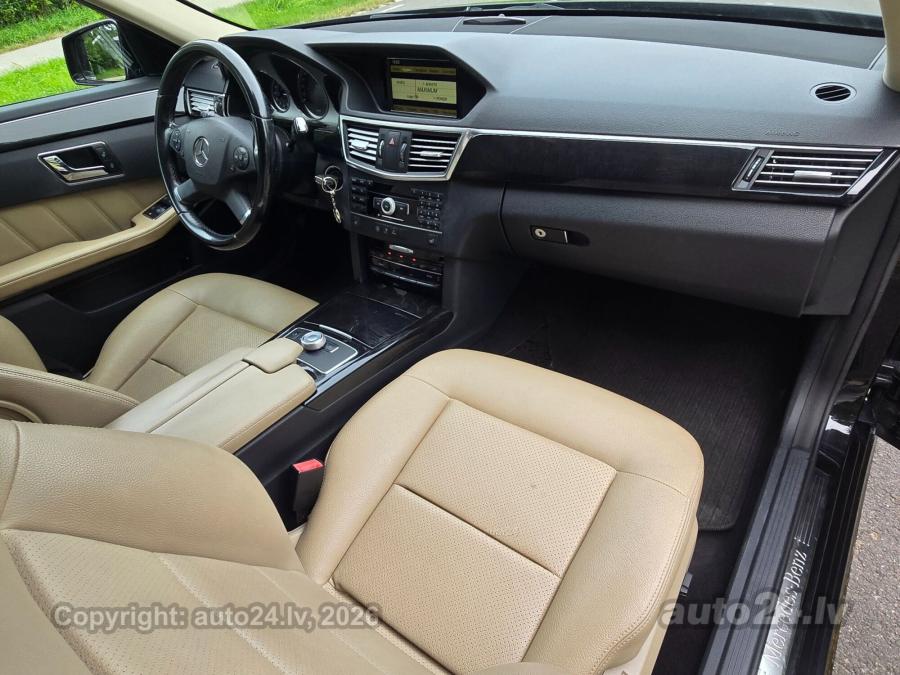 Black Mercedes-Benz E-Class 2010 in Tallinn, with an engine capacity of 3.00 L and mileage of 272 thousand km for 6990 €, photo 12 on AUTOMOTO.COM.LV