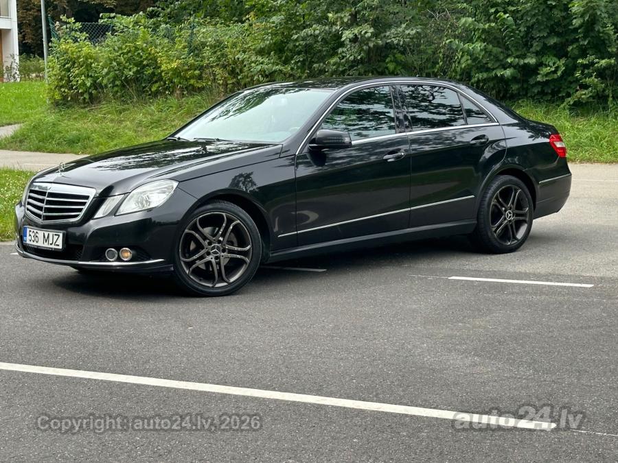 Black Mercedes-Benz E-Class 2010 in Tallinn, with an engine capacity of 2.10 L and mileage of 0 thousand km for 5490 €, photo 1 on AUTOMOTO.COM.LV