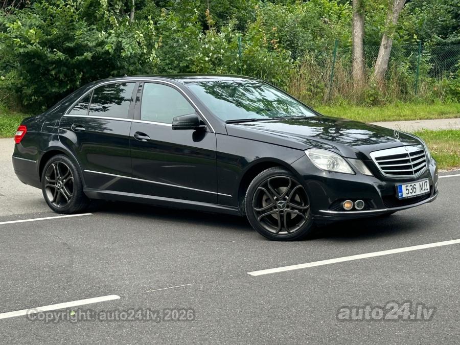 Black Mercedes-Benz E-Class 2010 in Tallinn, with an engine capacity of 2.10 L and mileage of 0 thousand km for 5490 €, photo 3 on AUTOMOTO.COM.LV