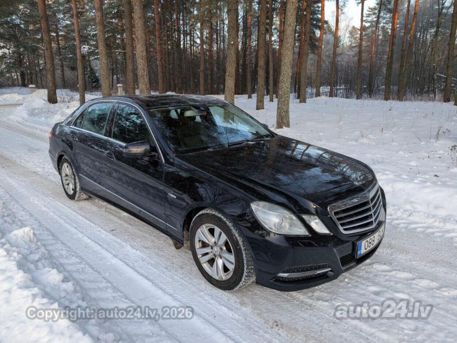 Black Mercedes-Benz E-Class 2011 in Tallinn, with an engine capacity of 2.10 L and mileage of 480 thousand km for 6900 €, photo 1 on AUTOMOTO.COM.LV