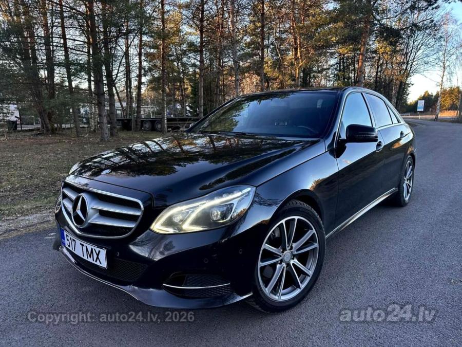 Black Mercedes-Benz E-Class 2014 in Tallinn, with an engine capacity of 2.10 L and mileage of 328 thousand km for 14500 €, photo 1 on AUTOMOTO.COM.LV