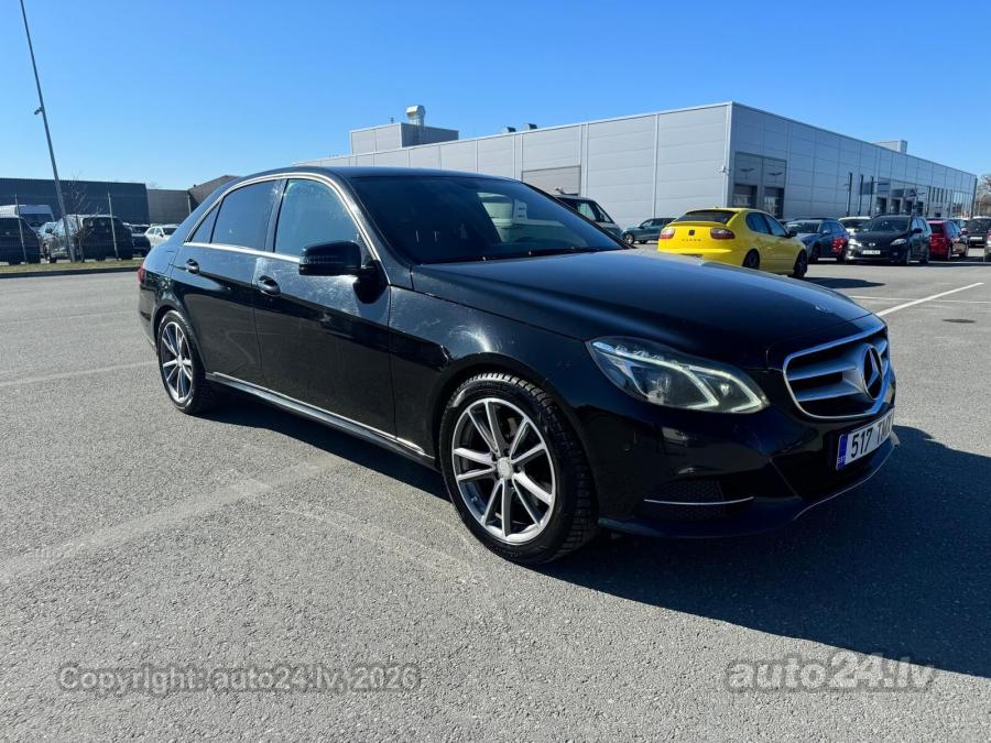 Black Mercedes-Benz E-Class 2014 in Tallinn, with an engine capacity of 2.10 L and mileage of 330 thousand km for 9990 €, photo 7 on AUTOMOTO.COM.LV