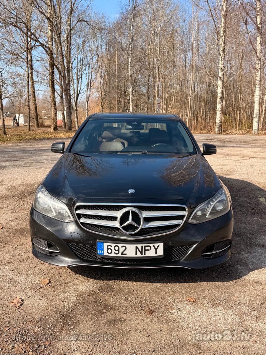 Black Mercedes-Benz E-Class 2015 in Parnu, with an engine capacity of 2.10 L and mileage of 439 thousand km for 7500 €, photo 1 on AUTOMOTO.COM.LV