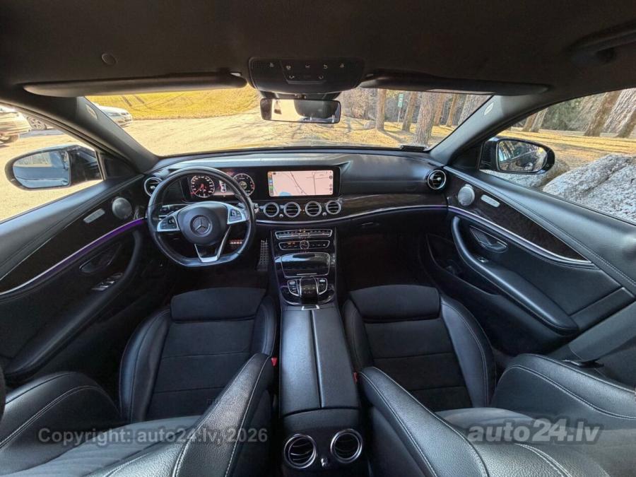 Black Mercedes-Benz E-Class 2017 in Tallinn, with an engine capacity of 2.00 L and mileage of 193 thousand km for 24700 €, photo 10 on AUTOMOTO.COM.LV