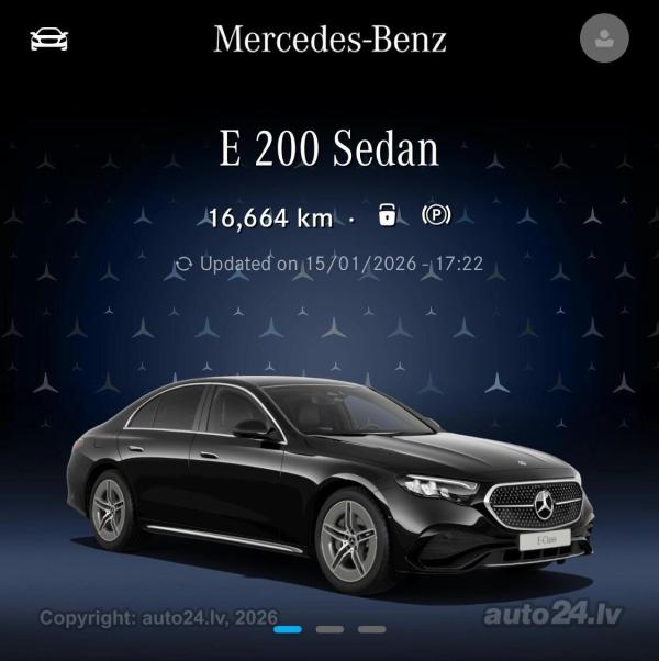 Melns Mercedes-Benz E-Class 2024 Tallina, ar dzinēja tilpumu 2.00 L un nobraukumu 17 tūkst. km par 57950 €, foto 7 vietnē AUTOMOTO.COM.LV