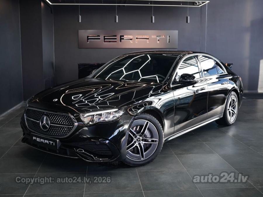 Melns Mercedes-Benz E-Class 2024 Tallina, ar dzinēja tilpumu 2.00 L un nobraukumu 17 tūkst. km par 59900 €, foto 1 vietnē AUTOMOTO.COM.LV