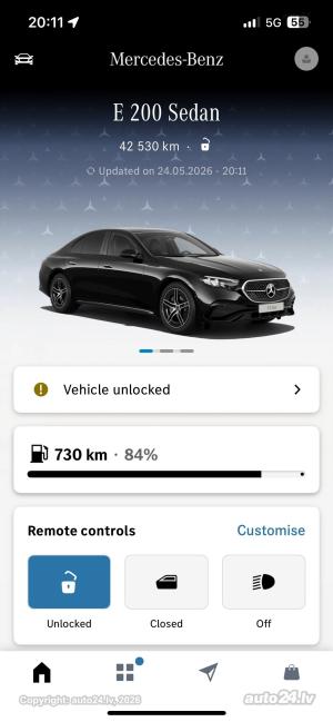 Melns Mercedes-Benz E-Class 2024 Tallina, ar dzinēja tilpumu 2.00 L un nobraukumu 42 tūkst. km par 52900 €, foto 17 vietnē AUTOMOTO.COM.LV