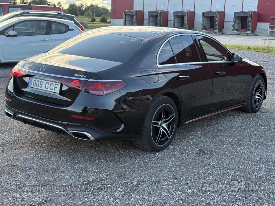 Black Mercedes-Benz E-Class 2024 in Viljandi, with an engine capacity of 2.00 L and mileage of 60 thousand km for 59999 €, photo 7 on AUTOMOTO.COM.LV