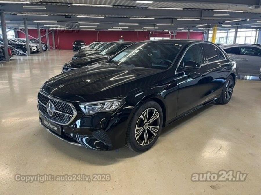Black Mercedes-Benz E-Class 2025 in Tallinn, with an engine capacity of 2.00 L and mileage of 9 thousand km for 54900 €, photo 3 on AUTOMOTO.COM.LV