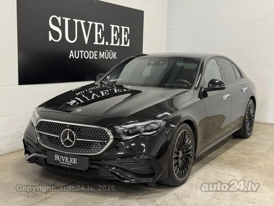 Melns Mercedes-Benz E-Class 2025 Tallina, ar dzinēja tilpumu 3.00 L un nobraukumu 29 tūkst. km par 69995 €, foto 1 vietnē AUTOMOTO.COM.LV