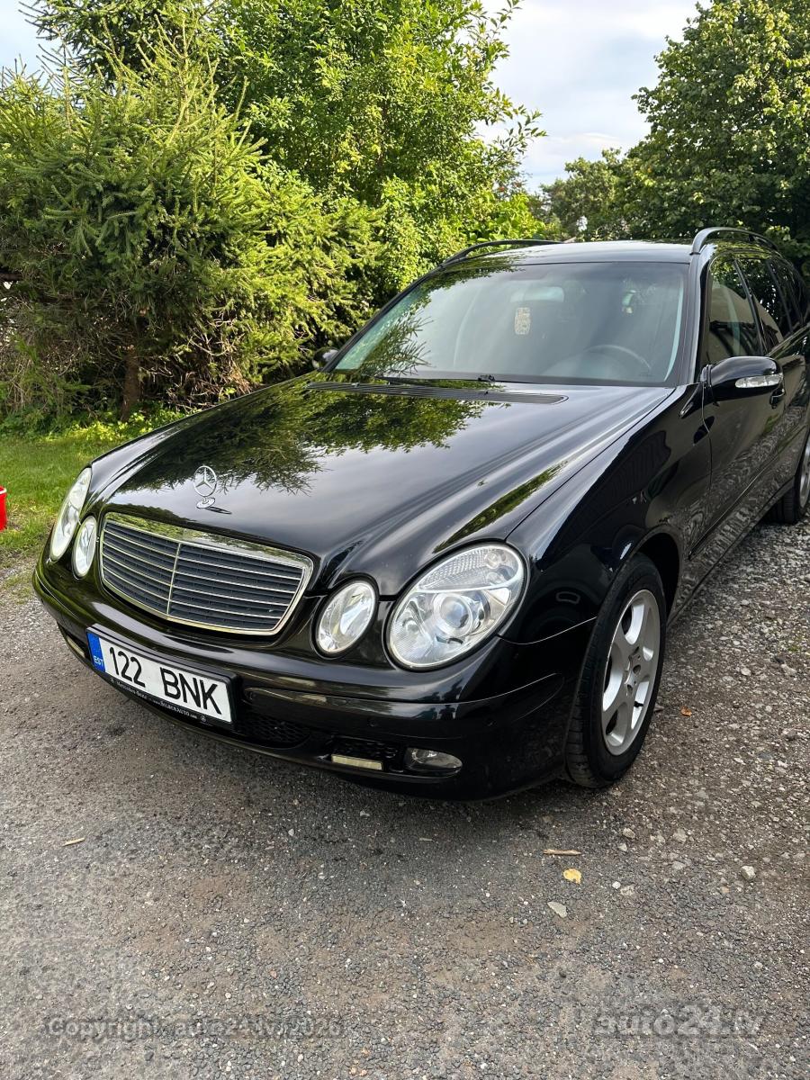 Black Mercedes-Benz E-Class 2004 in Tallinn, with an engine capacity of 2.10 L and mileage of 430 thousand km for 2000 €, photo 3 on AUTOMOTO.COM.LV