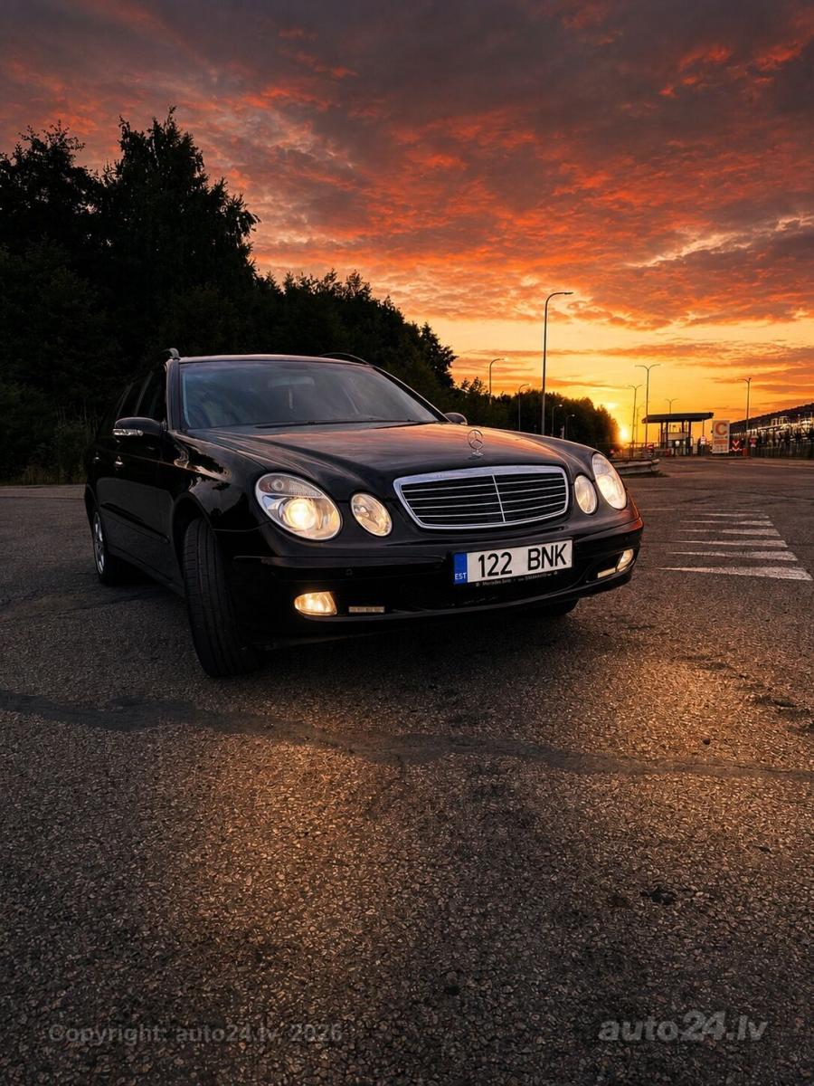 Black Mercedes-Benz E-Class 2004 in Tallinn, with an engine capacity of 2.10 L and mileage of 430 thousand km for 2000 €, photo 14 on AUTOMOTO.COM.LV