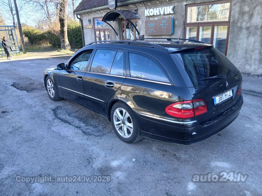 Black Mercedes-Benz E-Class 2007 in Tallinn, with an engine capacity of 3.00 L and mileage of 0 thousand km for 1999 €, photo 5 on AUTOMOTO.COM.LV
