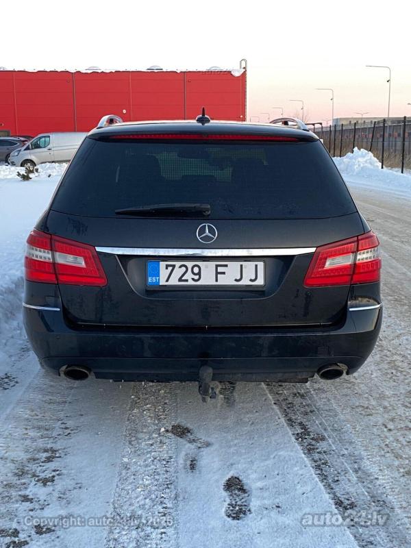 Black Mercedes-Benz E-Class 2011 in Tartu, with an engine capacity of 3.00 L and mileage of 304 thousand km for 9490 €, photo 8 on AUTOMOTO.COM.LV