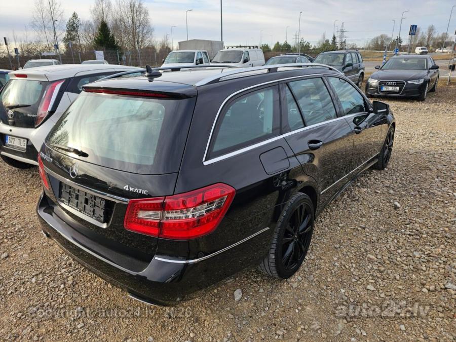 Black Mercedes-Benz E-Class 2012 in Tartu, with an engine capacity of 3.00 L and mileage of 262 thousand km for 9990 €, photo 6 on AUTOMOTO.COM.LV