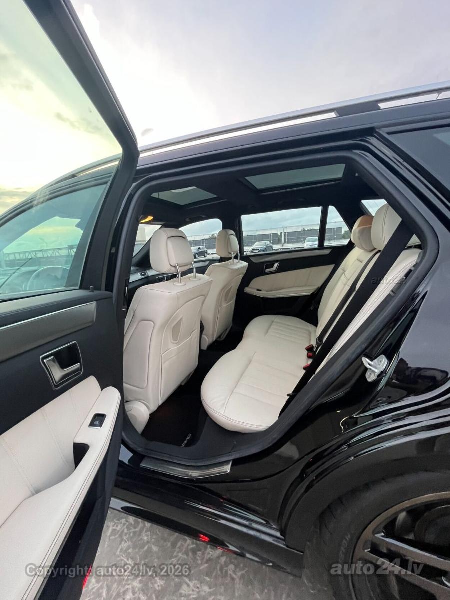 Black Mercedes-Benz E-Class 2015 in Tallinn, with an engine capacity of 4.70 L and mileage of 294 thousand km for 14900 €, photo 17 on AUTOMOTO.COM.LV