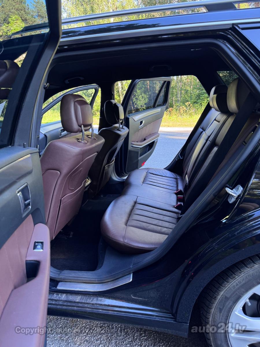 Black Mercedes-Benz E-Class 2015 in Tallinn, with an engine capacity of 2.10 L and mileage of 279 thousand km for 9990 €, photo 17 on AUTOMOTO.COM.LV