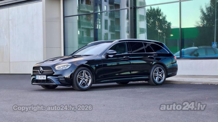 Black Mercedes-Benz E-Class 2022 in Tallinn, with an engine capacity of 3.00 L and mileage of 62 thousand km for 49900 €, photo 1 on AUTOMOTO.COM.LV