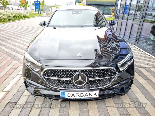 Black Mercedes-Benz E-Class 2025 in Tallinn, with an engine capacity of 2.00 L and mileage of 18 thousand km for 56990 €, photo 3 on AUTOMOTO.COM.LV
