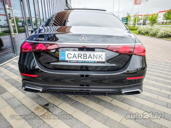 Black Mercedes-Benz E-Class 2025 in Tallinn, with an engine capacity of 2.00 L and mileage of 18 thousand km for 56990 €, photo 7 on AUTOMOTO.COM.LV
