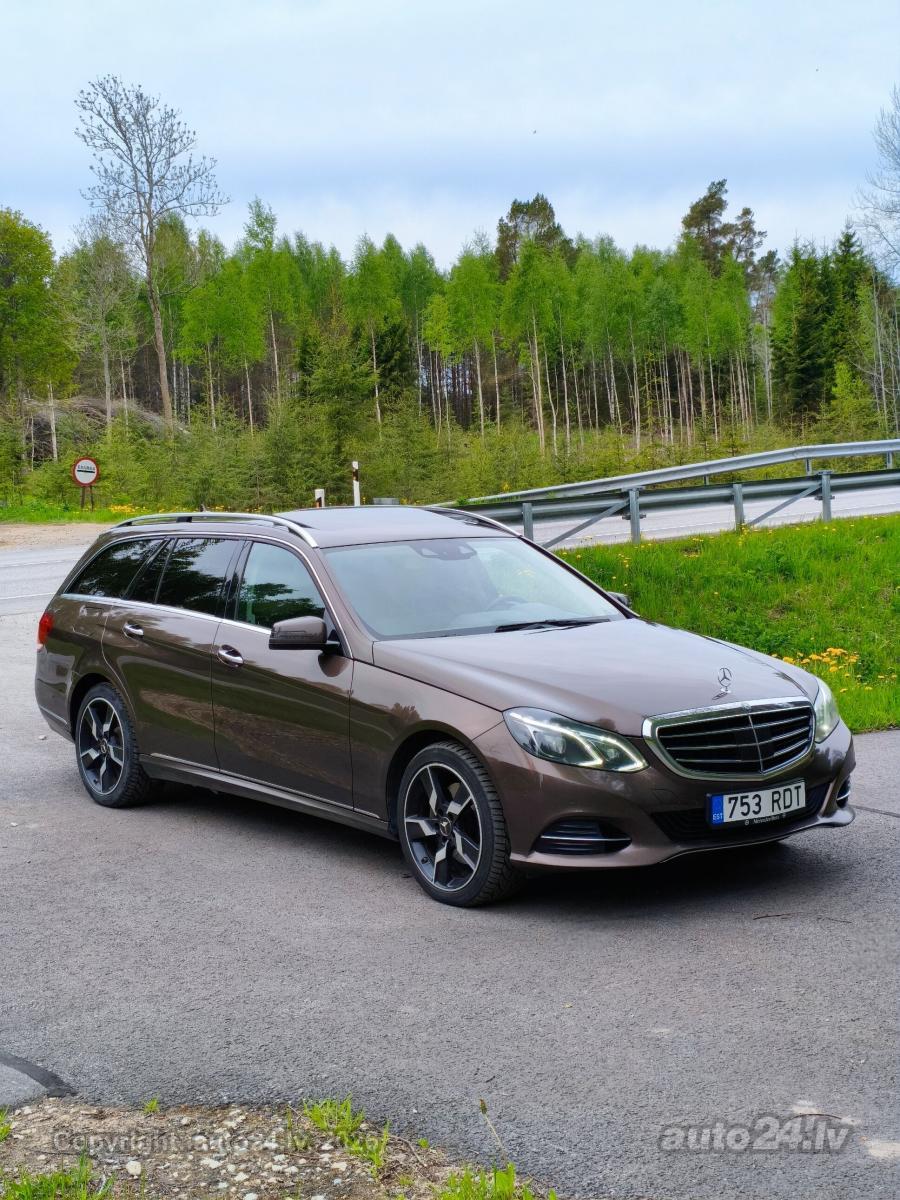 Brown Mercedes-Benz E-Class 2014 in Tallinn, with an engine capacity of 3.00 L and mileage of 360 thousand km for 13499 €, photo 1 on AUTOMOTO.COM.LV