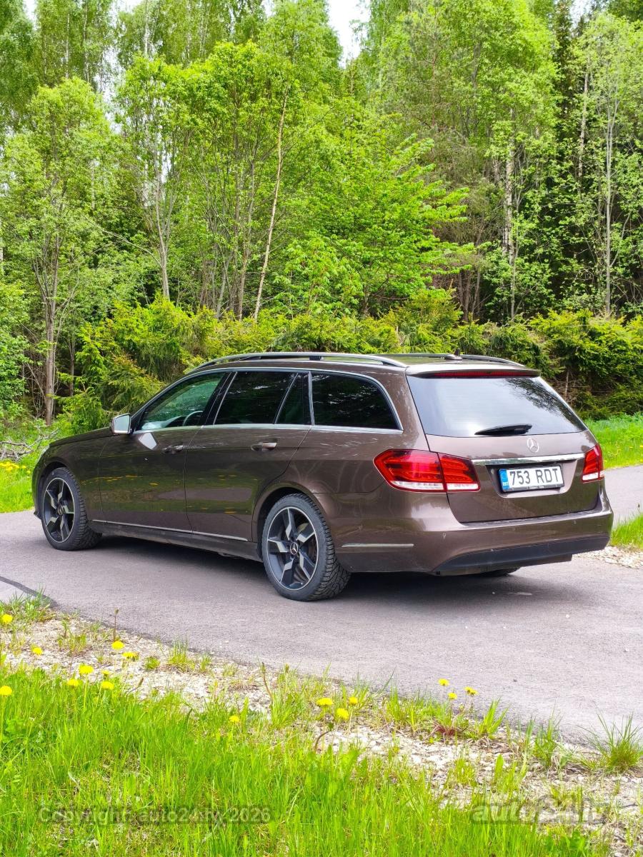 Brown Mercedes-Benz E-Class 2014 in Tallinn, with an engine capacity of 3.00 L and mileage of 360 thousand km for 13499 €, photo 4 on AUTOMOTO.COM.LV