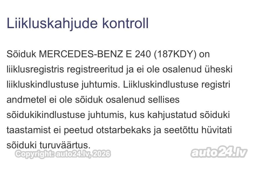 Серый Мерседес Е-Класс 2003 в Тарту, объемом двигателя 2.60 л и пробегом 290 тыс. км за 2599 €, фото 24 на AUTOMOTO.COM.LV